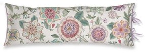 Pip Studio Polštář Viva Las Flores White 30x90cm, bílý (dekorační polštářek s výplní)