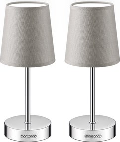 Stolní lampa Lumière sada 2 ks šedohnědý 32x13x13cm