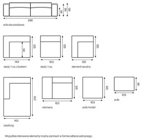 Krémová, Rohová pohovka PARADISO DUO, 296 cm