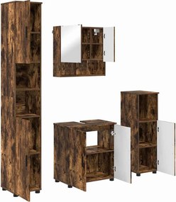 Sada koupelnového nábytku 4 ks Kouřový dub 61 x 35 x 64 cm 3392968
