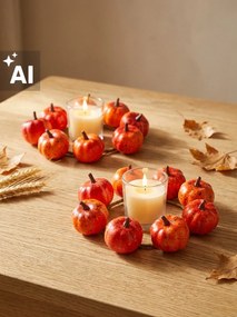 Sinsay - Podzimní dekorativní věnec s dýněmi 2 pack - oranžová