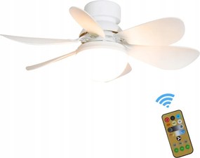 2V1 Led Žárovka 12W E27 S Větrákem 42 CM Ventilátor Stropní Svítidlo Dálkový Ovladač