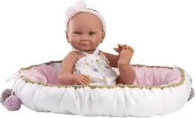 Llorens 73806 NEW BORN HOLČIČKA - realistická panenka miminko s celovi