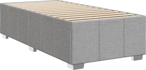 Box spring postel s matrací světle šedá 90x200 cm textil 3285442