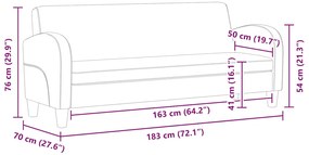 vidaXL Marketos 3místná pohovka umělá kůže černá