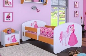 Dětská postel bez šuplíku 140x70cm PRINCEZNA A KONÍK