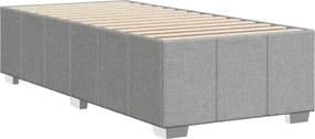 Rám postele bez matrace světle šedý 90 x 200 cm textil 3284804