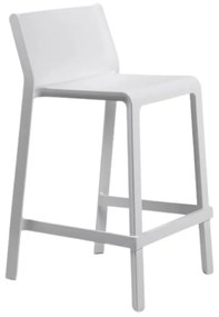 OnaDnes -20% Nardi Bílá plastová barová židle Trill 65 cm