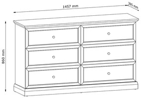 Obývací stěna LUCCA b | 3 díly | sestava D | 272,3 cm | bílá