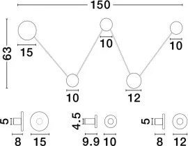 Nástěnné LED svítidlo NOVA LUCE ARK 34W 3000K 9540258