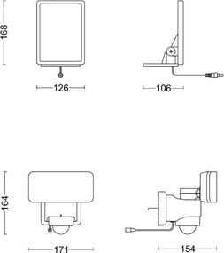 Philips - LED Solární nástěnné svítidlo se senzorem TYLUS LED/6W/3,7V 5000K IP44