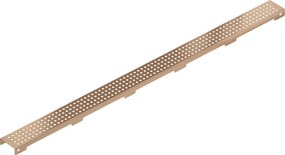 Mexen Flat, lineární podlahový žlab 100 cm, měděná matná, 1C25100