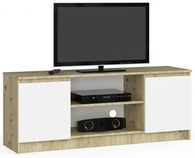 Televizní stolek RTV 140 - dub artisan/bílá