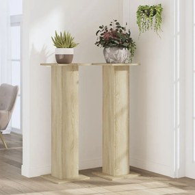 Stojany na rostliny 2 ks dub sonoma 30 x 30 x 95 cm kompozit 3307875