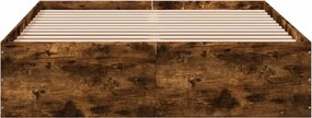 Rám postele kouřový dub 120 x 200 cm kompozitní dřevo 3281025