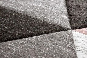 Kusový koberec ALTER Rino trojúhelníky růžový
