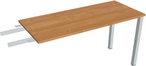 Hobis Kancelářský stůl řetězící do úhlu Hobis UE 1400RU, deskaakát, bílá RAL 9016