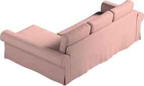 Potah na pohovku IKEA Backabro rozkládací se šezlongem barva růžová látka pletený vzor