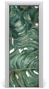 Samolepící fototapeta na dveře Monstera 75x205 cm