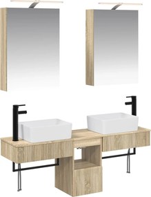 Sada koupelnových skříněk 5 ks Dub sonoma Kompozitní dřevo 3406313