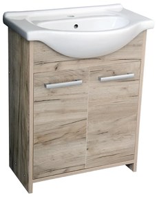 BPS-koupelny Koupelnová skříňka s keramickým umyvadlem Adria 65