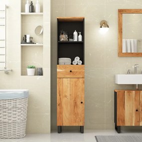 Koupelnová skříňka 38 x 33 x 160 cm masivní akáciové dřevo,  351999