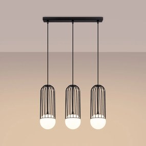 Sollux Lighting Závěsné svítidlo BRINA 3L černé