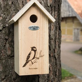 Ptačí budka Simple2, 30x17x14 cm, dřevo, hnědá