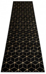 Kusový koberec Jón černý atyp 70x300cm