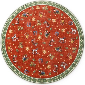 Villeroy & Boch Kusový koberec Toy's delight 106499 Red Green kruh, 200x200 (průměr) kruh, červená, obývací pokoj