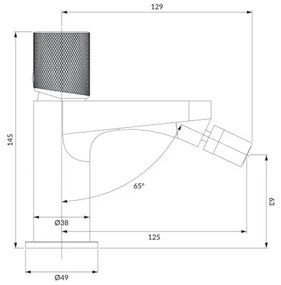 OMNIRES CT8020CR - Bidetová baterie CONTOUR 14,5 cm lesklý chrom