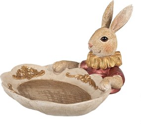 Velikonoční dekorace králík s podnosem - 22*21*15 cm