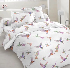 P.S. Bavlněné povlečení kolibřík,barevné 2 rozměry Rozměr: 140x200cm+70x90cm, Vzor: bavlna