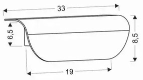 LED Venkovní nástěnné svítidlo LED/12W/230V IP65 černá