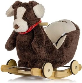 Houpací pejsek s melodií a kolečky Milly Mally Polly Plus Brown Dog