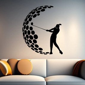 Živá Zeď Samolepka na zeď Golf Barva: černá