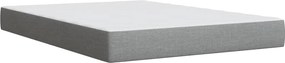 Box spring postel s matrací světle šedá 160 x 200 cm textil 3290539