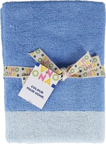 Modré froté bavlněné osušky v sadě 2 ks 50x100 cm Pixie – ONA