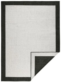 NORTHRUGS - Hanse Home koberce Kusový koberec Twin-Wendeteppiche 103105 creme schwarz – na ven i na doma - 80x250 cm