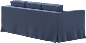 Potah na pohovku IKEA  Karlanda 3-místná nerozkládací, dlouhý barva tmavě modrá látka sametová