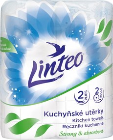 Linteo 2vrstvé kuchyňské papírové utěrky, 2 x 10 m, 2 role