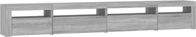 TV skříňka s LED osvětlením šedá sonoma 270 x 35 x 40 cm 3152752