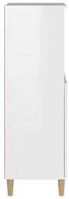 Skříň highboard bílá s vysokým leskem 60 x 36 x 110 cm kompozit