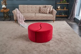 Atelier del Sofa Taburet Alis Puf - Red, Červená