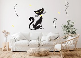 Samolepka na zeď Okouzlující Kocour | 65 x 85 cm | DFL0415