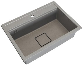 Gamma Quadro 7050, 1-komorový granitový dřez 700x500x220 mm, béžová, GMA-ZLE000235