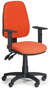 Pracovní židle Alex s područkami, oranžová