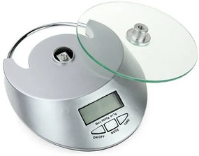 Verk Group Elektronická skleněná kuchyňská pohotovost 5kg / 1g clock