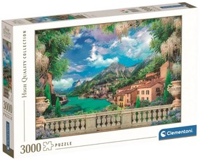 Clementoni - Puzzle 3000 Rozkvetlá terasa u jezera