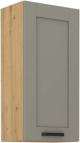 Kuchyňská skříňka LUNA 45 G-90 1F korpus: dub artisan, barva dvířek: světle šedá CLAY